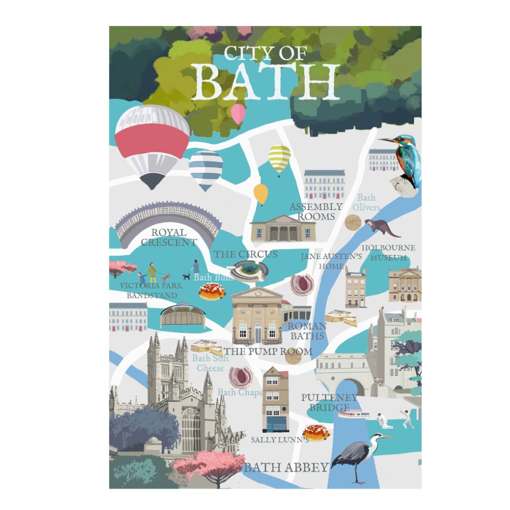 BOYNS348:City of Bath Map – Star Editions