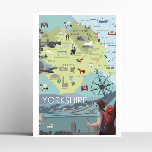 BOYNS129:Yorkshire map – Star Editions