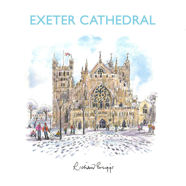 BRI002: A fresh covering of snow at Exeter Cathedral Seasons Greetings ...