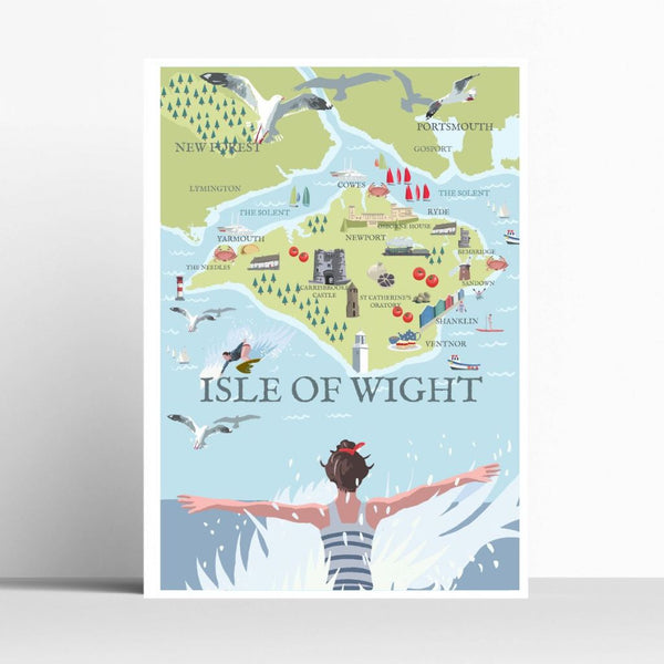 BOYNS184:Isle of Wight Map – Star Editions