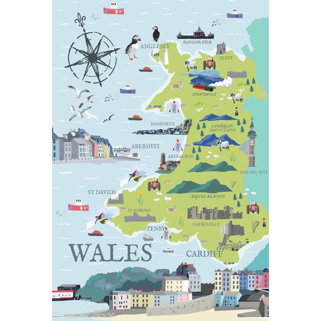 BOYNS127:Wales map – Star Editions