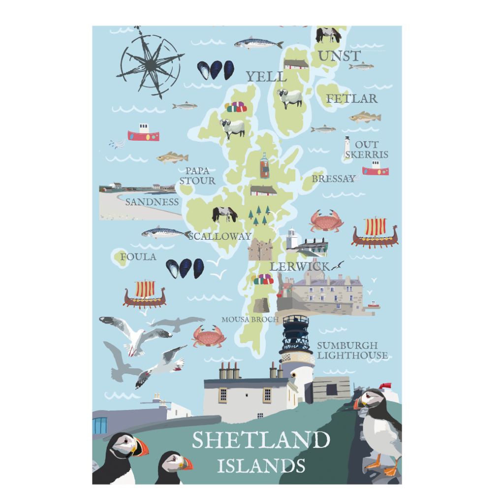 BOYNS164:Shetland map – Star Editions