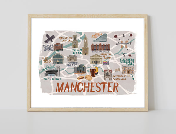 Manchester Landmarks - 11X14inch Premium Art Print – Star Editions