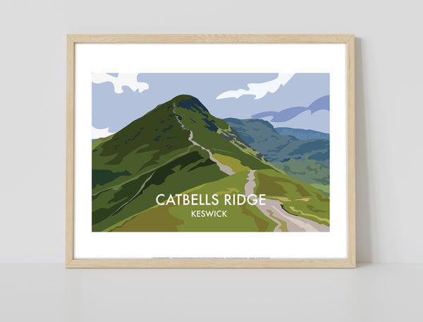 Catbells Ridge - Keswick - 11X14inch Premium Art Print – Star Editions