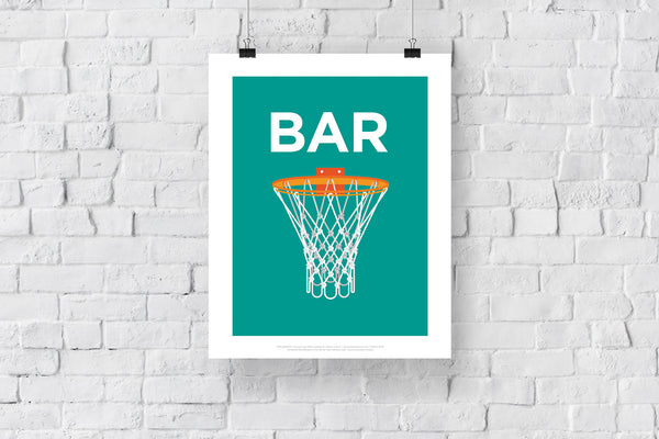 Rebus Symbols - Basketball - 11X14inch Premium Art Print – Star Editions