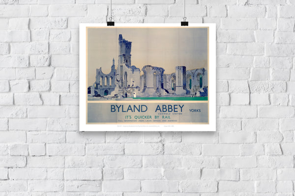 Byland Abbey Coxwold Station Yorkshire - Premium Art Print – Star Editions