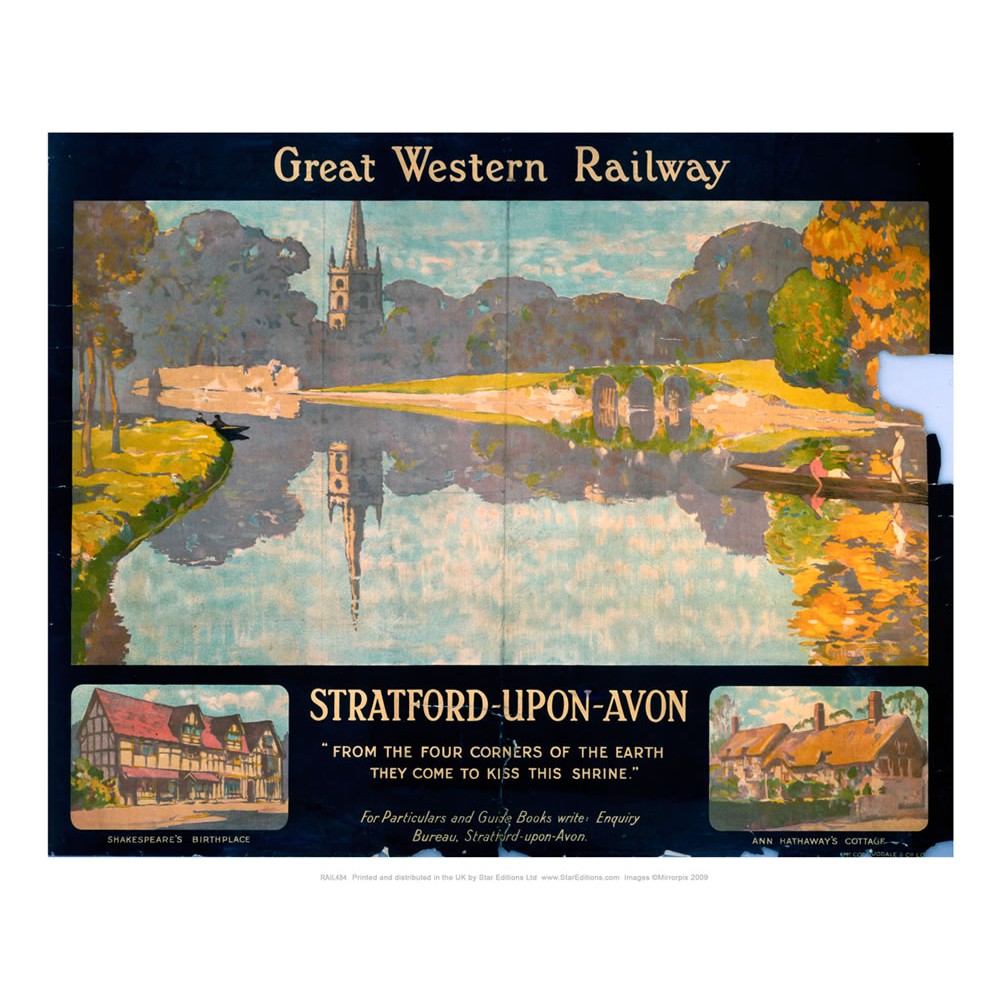 Stratford-upon-avon - Great western railway Poster - Four corners of ...
