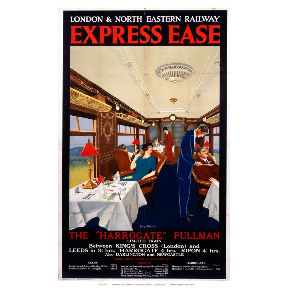 The Harrogate Pullman - Express Ease by London and North Eastern ...