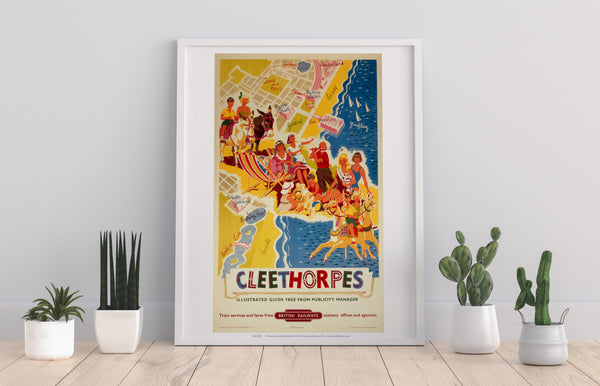 Cleethorpes - Beach Map British Railway - Premium Art Print – Star Editions