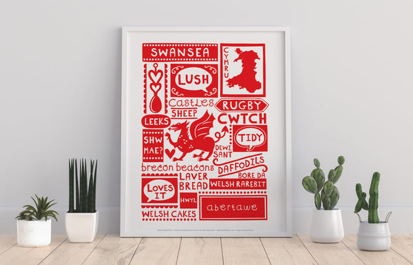 Welsh Poster- Swansea - 11X14inch Premium Art Print – Star Editions