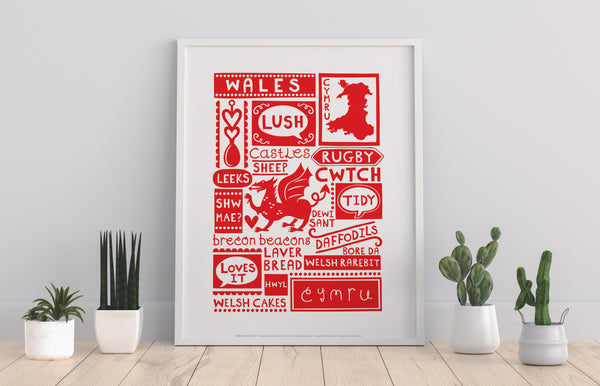 Welsh Poster- Wales - 11X14inch Premium Art Print – Star Editions