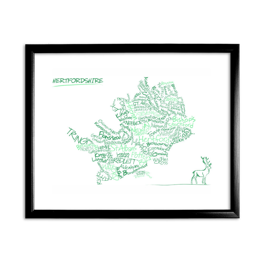 County Map of Hertfordshire, – Star Editions
