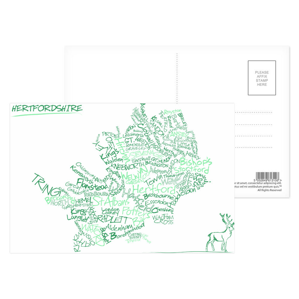 County Map of Hertfordshire, – Star Editions