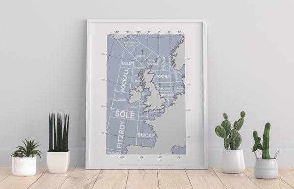 Shipping Forecast Regions By Artist Tabitha Mary Art Print – Star Editions