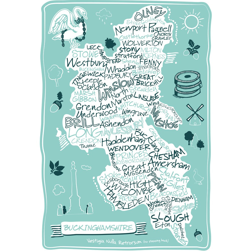 County Map of Buckinghamshire, – Star Editions