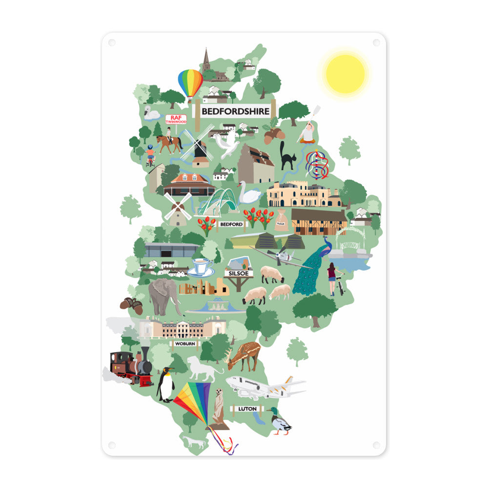 County Map of Bedfordshire, – Star Editions