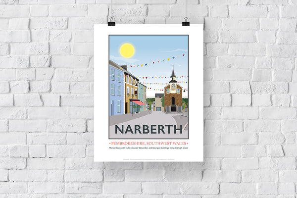 Narberth By Artist Tabitha Mary - 11X14inch Premium Art Print – Star ...