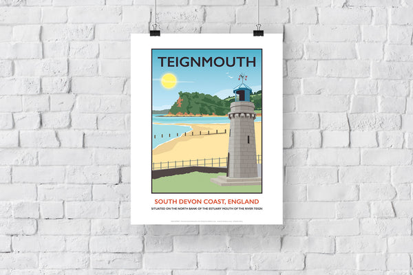 Teignmouth By Artist Tabitha Mary - 11X14inch Premium Art Print – Star ...
