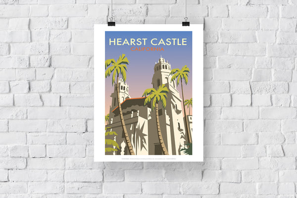 Hearst Castle By Artist Dave Thompson - Premium Art Print – Star Editions